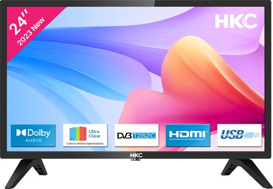HKC NHB24F1D - 24 inch TV (60 cm) - Dolby Audio, Triple Tuner DVB-C ...