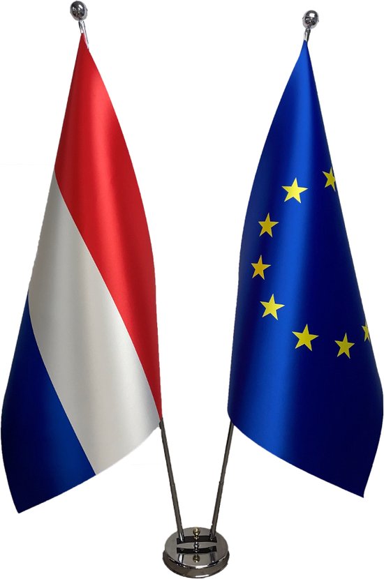 Luxe vlag Europese Unie 100x150cm | Satijn | bol