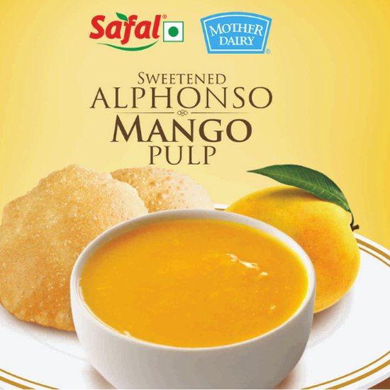 Indian Alphonso Mango Pulp - Mother Dairy - MULTIPACK - 2x - Making ...