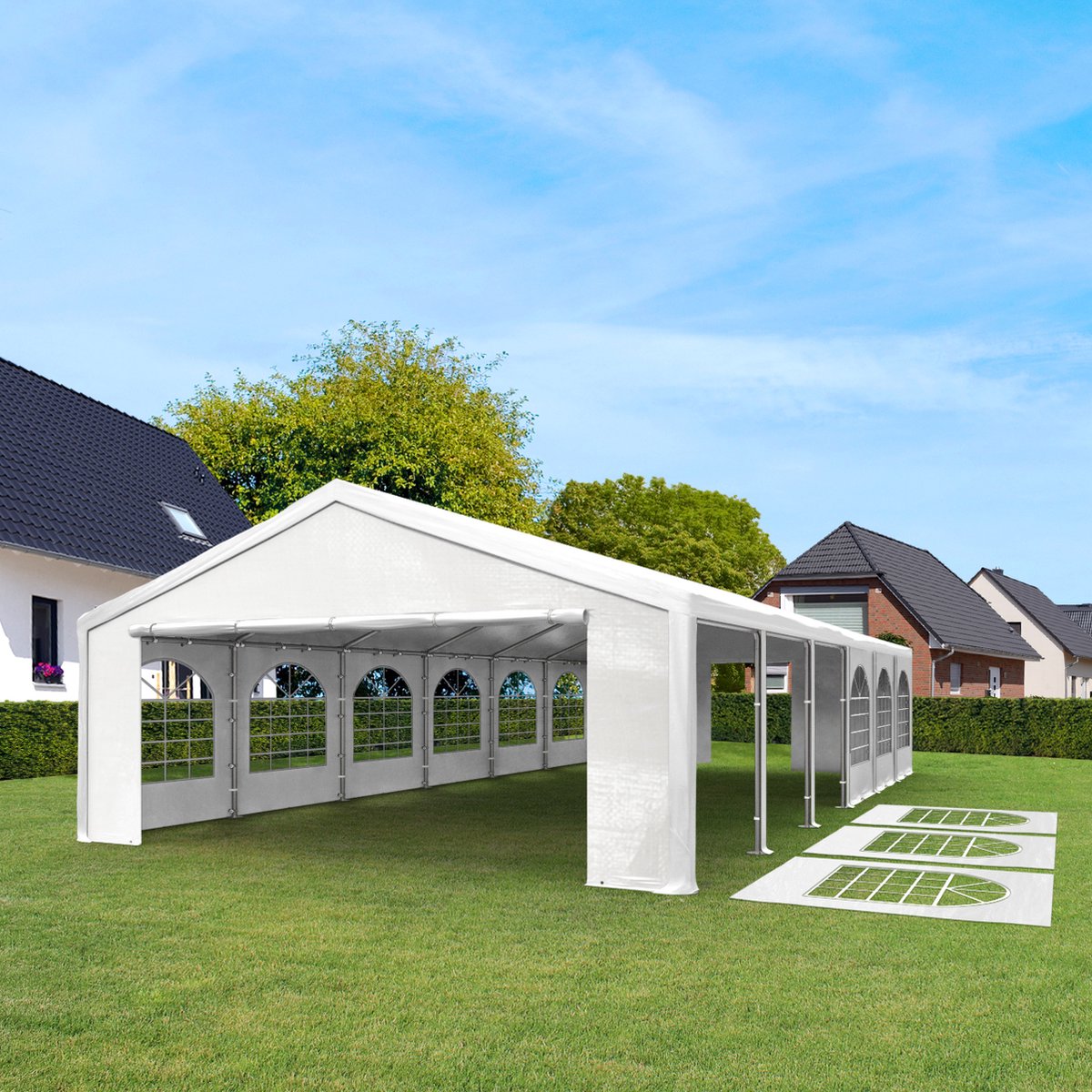 Hoogwaardige Partytent 4x6 m 240 g/m² PE zeil tuintent feesttent ...