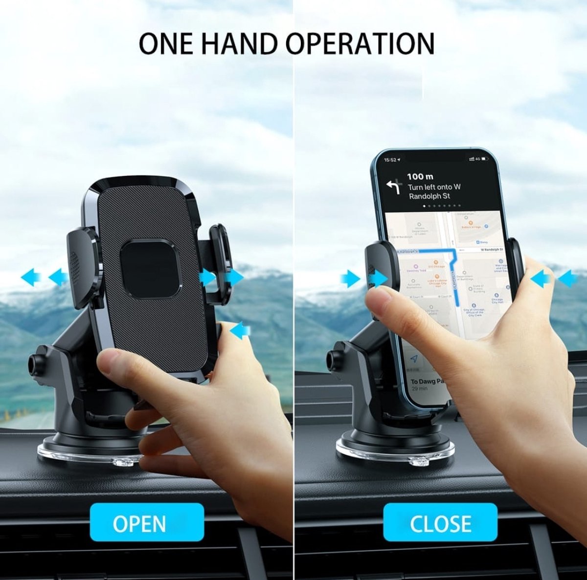 Telefoonhouders Auto Zuignap - GSM Houder - Autohouder Voor Voorruit En ...