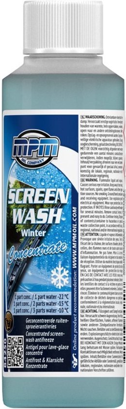 6x MPM Ruitensproeier antivries 250 ml - - concentrate - verdunnen met ...