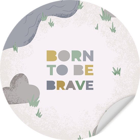 Behangcirkel Born to be Brave | bol.com