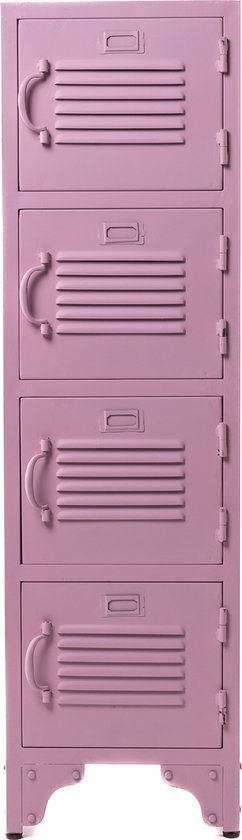Lockerkast Roze - Locker Met 4 Deuren - Lockerkast metaal | bol