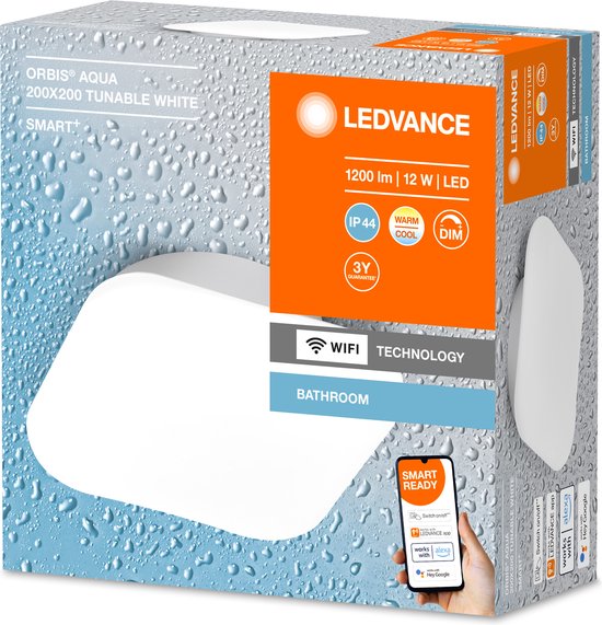 Ledvance LED Armatuur | 12W 3000K/6500K 900lm 830/865 | IP44 | bol