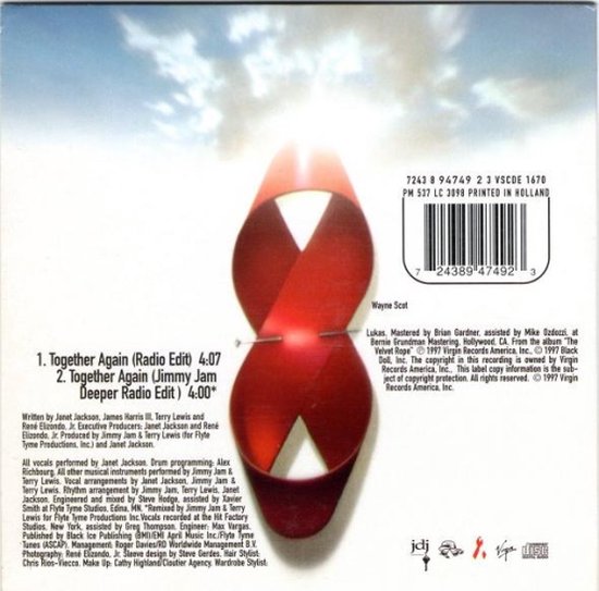 Janet Jackson - Together Again (CD single 2 tracks), Janet Jackson ...