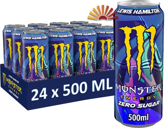 Monster Energy LEWIS HAMILTON ZERO SUGAR BLIK 50CL - 24 STUKS = 1 TRAY ...