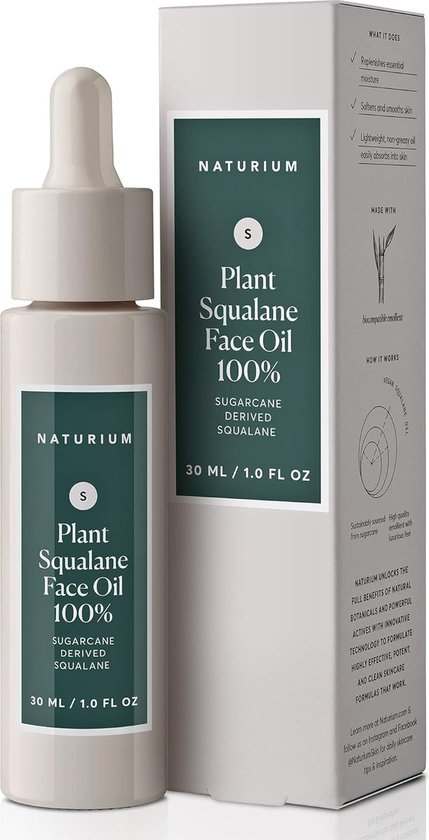 Naturium Plant Squalane Face Oil - Gezichtsolie - Hydraterende olie - Egale huid - 30ml | bol