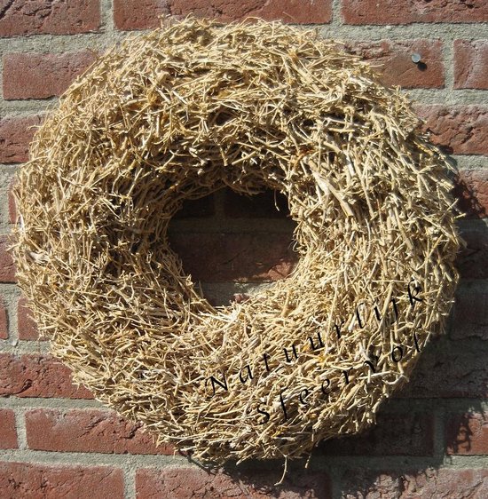 Dried bush Krans 40 cm - Deurkrans - Tafelkrans - Grafkrans | bol