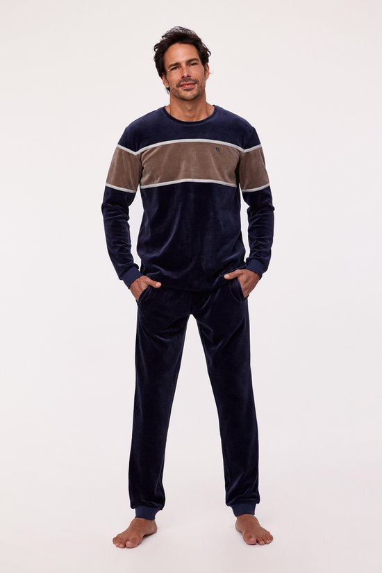 Woody Heren Huispak donkerblauw - maat S | bol.com