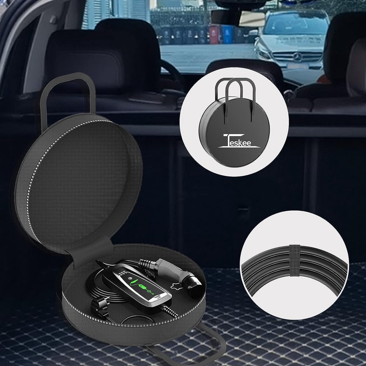 Teskee EV-lader Type 2 draagbare EV-auto's thuislaadstation voor alle ...