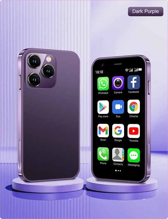 Servo 15SE paars - Mini Telefoon - Smartphone - Android 8.1 - RAM 2G ...