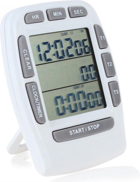 Multi-channel / 3-kanaals Eierwekker inclusief batterijen / Met ...