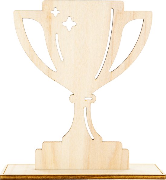 Trofee - beker - Triplex - medium - 3 stuks | bol