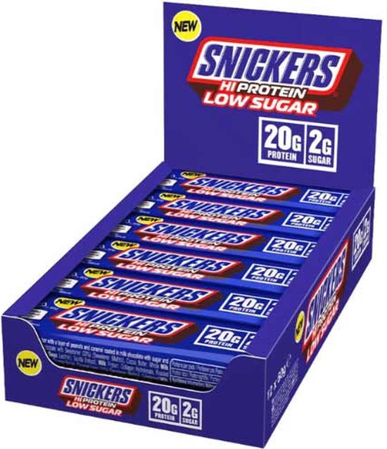 Snickers Low Sugar High Protein Bar 12 repen Milk Chocolate | bol.com