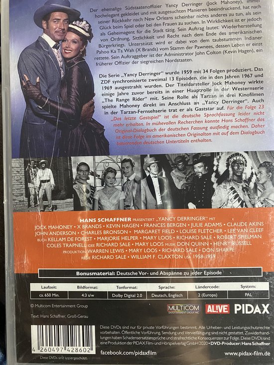 Yancy Derringer (Dvd), Jock Mahoney | Dvd's | bol