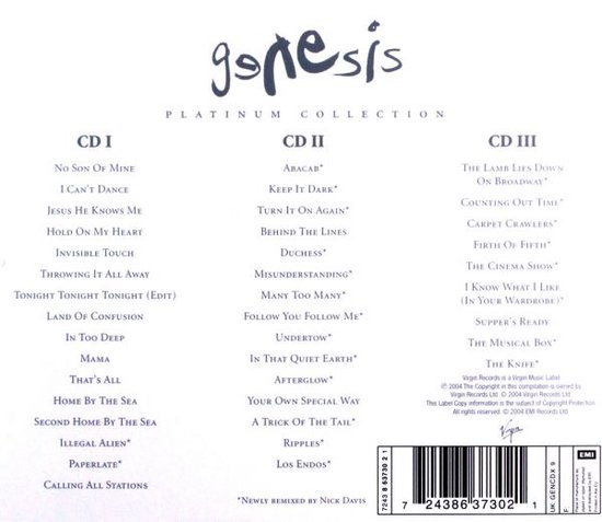 Platinum Collection, Genesis | Muziek | bol