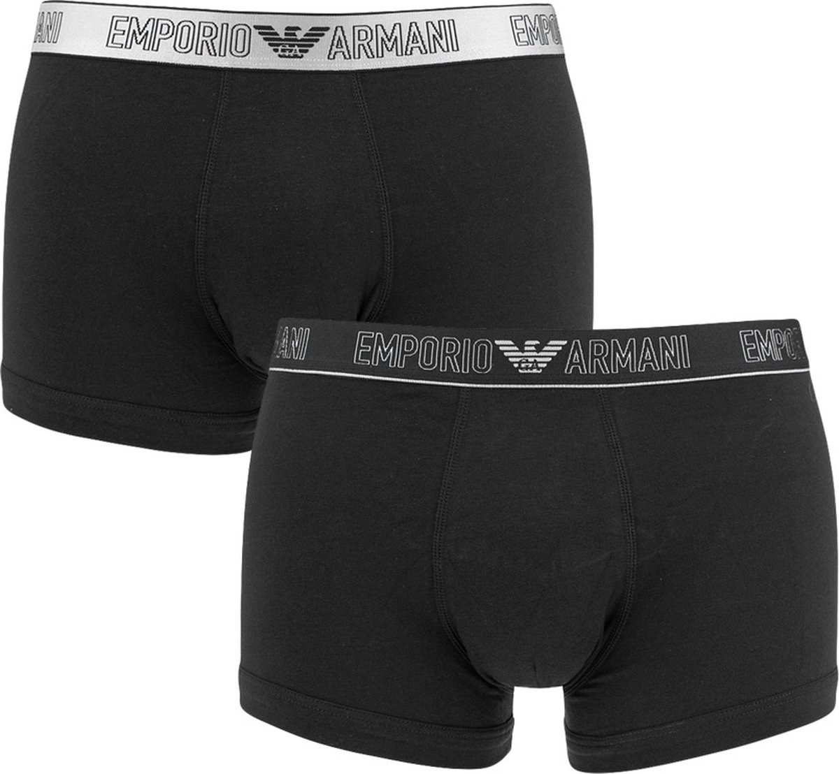Emporio Armani 2P boxers solid zwart - L | bol