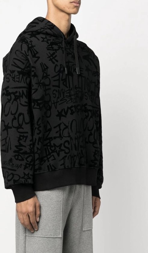 Versace Jeans Couture Hoodie Print Graffiti Flock Maat L | bol.