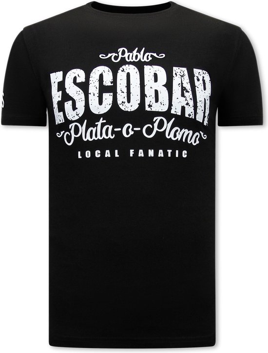 Escobar Pablo Heren T-shirt - Zwart | bol