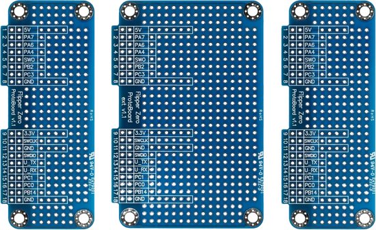 Flipper Zero - Prototyping boards - 2x Prototyping Boards klein - 1x ...