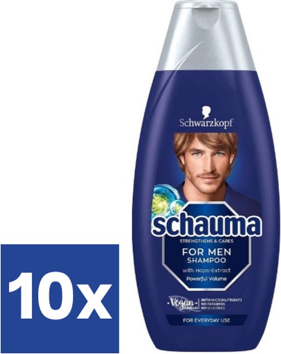 Schwarzkopf Men Schauma Shampoo - 10 x 400 ml | bol