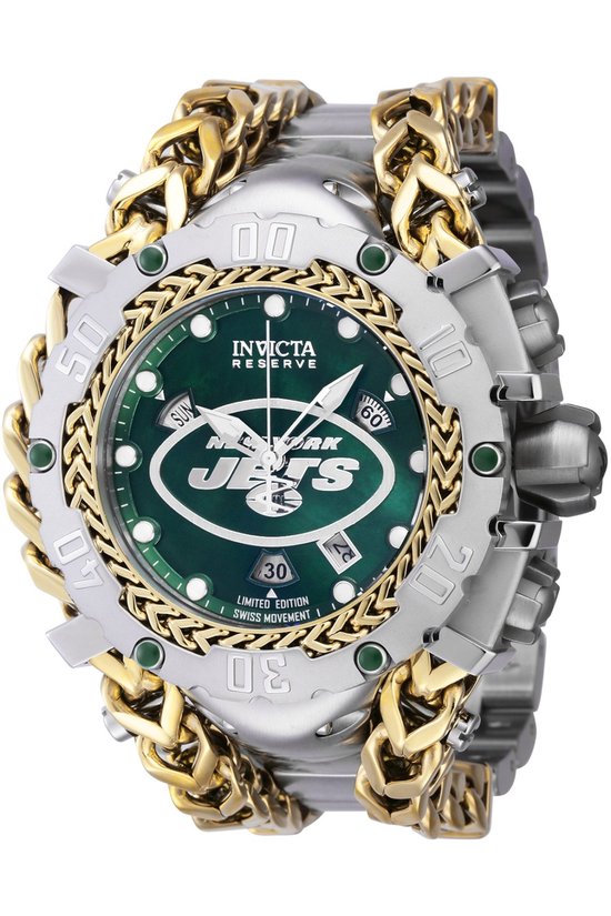 Invicta NFL - New York Jets 41524 Quartz Herenhorloge - 55mm | bol