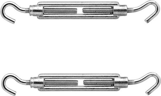 6x stuks spanschroeven / draadspanner RVS 9 cm - spanmoer ...