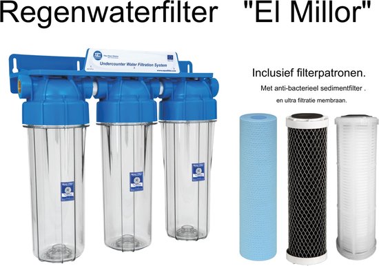 Aquafilter Regenwaterfilter "El Milor" met ultrafiltratie membraan 0.01 ...