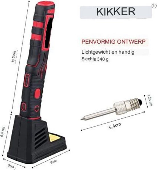 Gratyfied - Soldeerbout - Soldeerstation - Soldeerset - Rood | bol