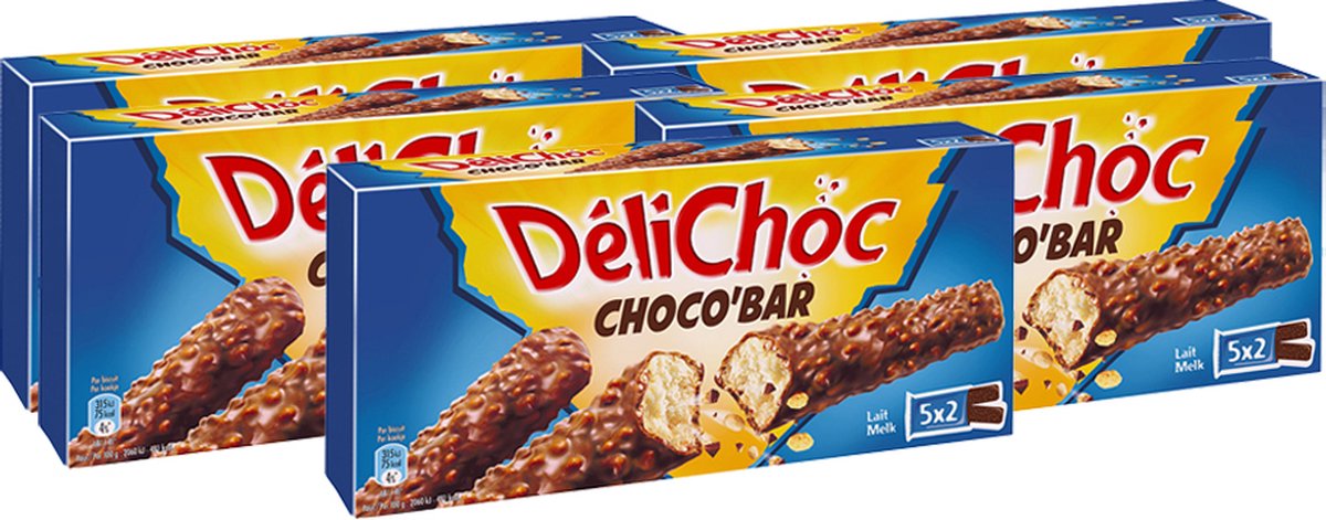 Délichoc Choco'bar - 150g x 5 | bol