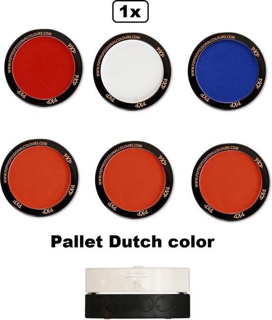 1x Palet Multi color set Dutch PXP Professional Colours rood/wit/blauw ...