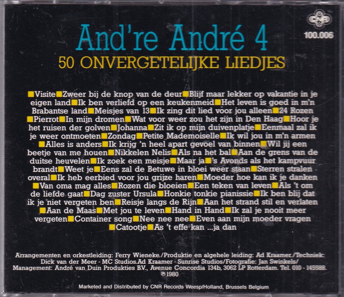 And're André 4 - 50 onvergetelijke liedjes - André van Duin, Andre Van ...