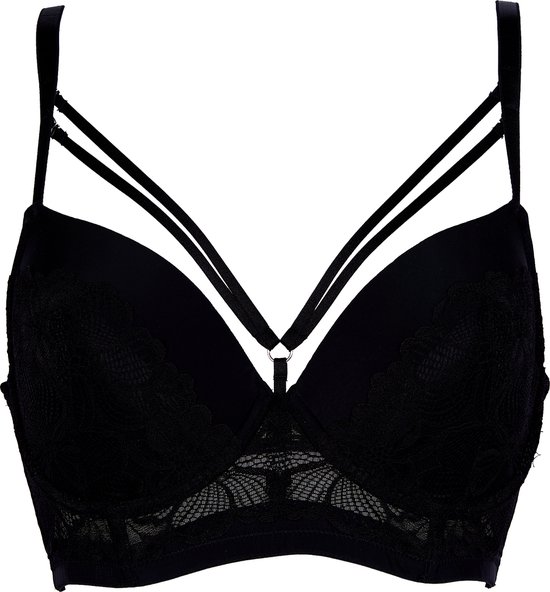 After Eden D-cup & up TEXAS Padded longline bra with fancy strap Dames ...