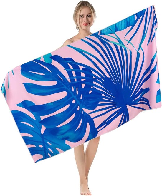 Strandhanddoek, groot, 90 x 180 cm, badstof, badstof, badhanddoek ...