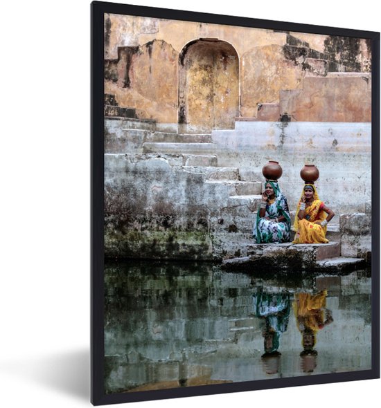 Fotolijst incl. Poster - Stepwell Reflections - 60x80 cm - Posterlijst ...
