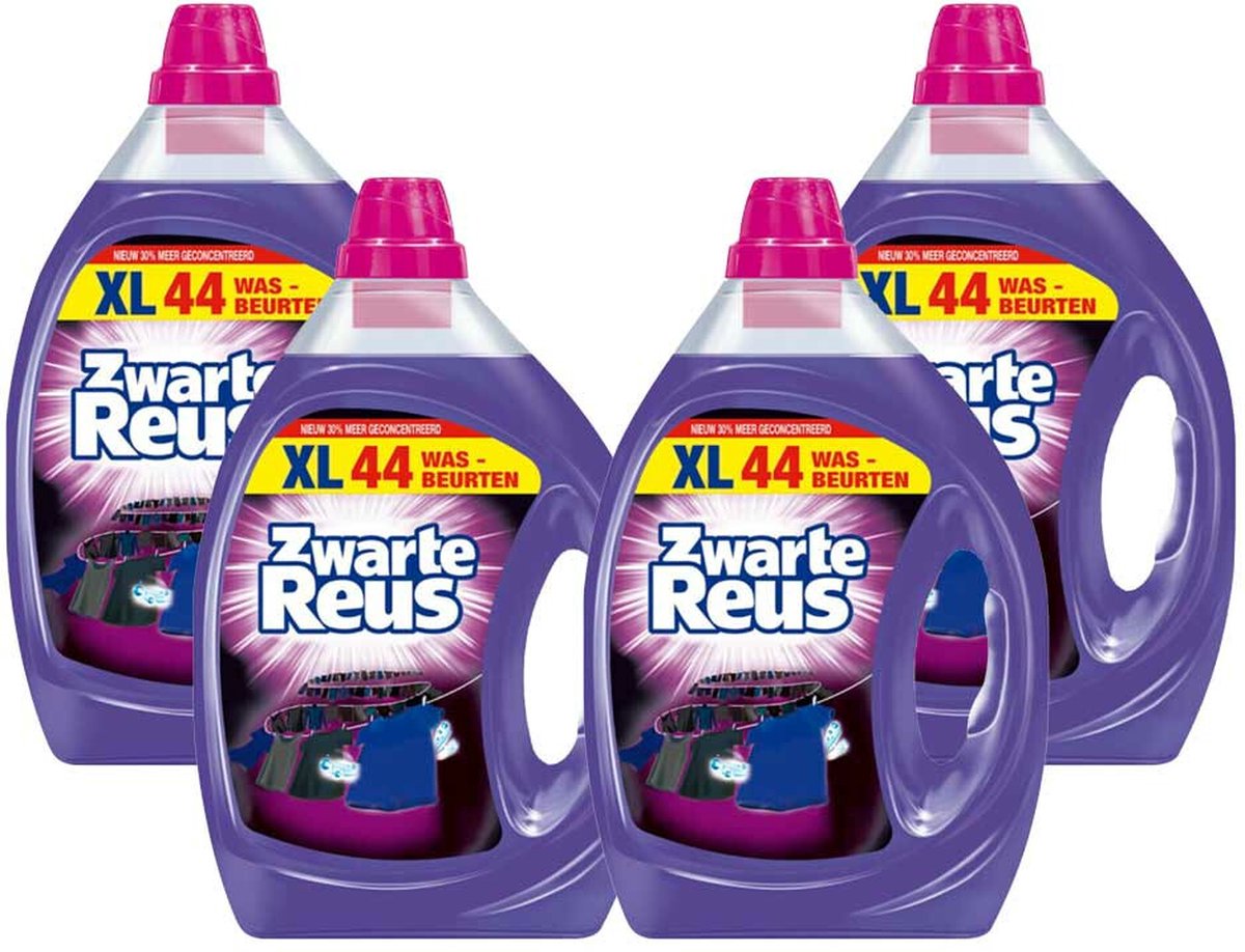 4x Witte Reus Vloeibaar Wasmiddel Zwarte Reus 2200 ml | bol