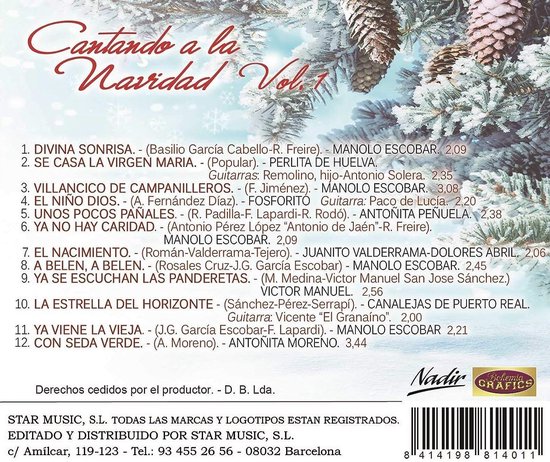 Various Artists - Cantondo À La Navidad Vol. 1 (CD), various artists ...