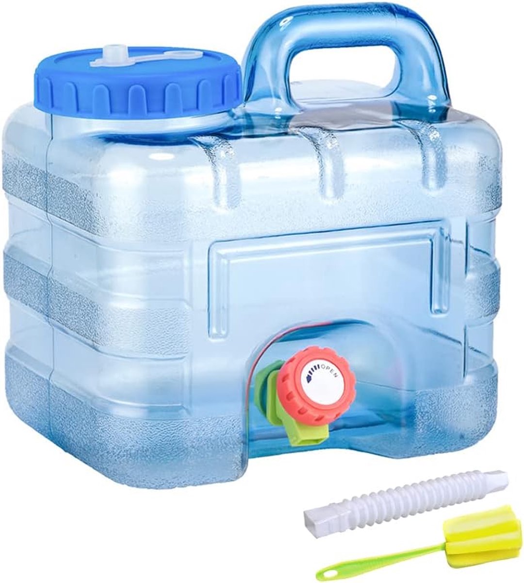 Waterjerrycan met kraan en schroefdeksel, camping-waterjerrycan, BPA ...