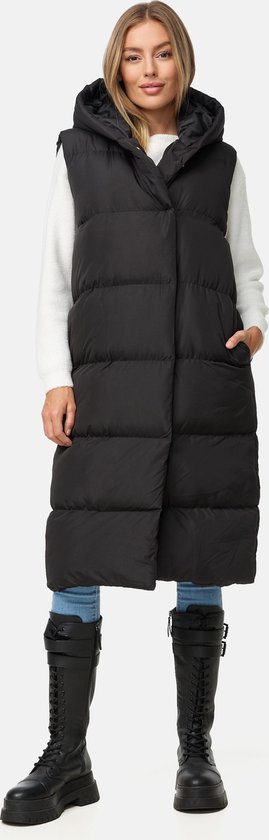 Threadbare Denim Corps Thb Victoria Maxi Gillet Met Kap Vest | bol.com