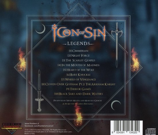 Icon Of Sin - Legends (CD), Icon Of Sin | Muziek | bol