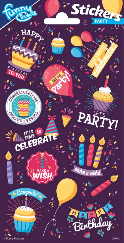 Wefiesta - Stickers Party HBD | bol