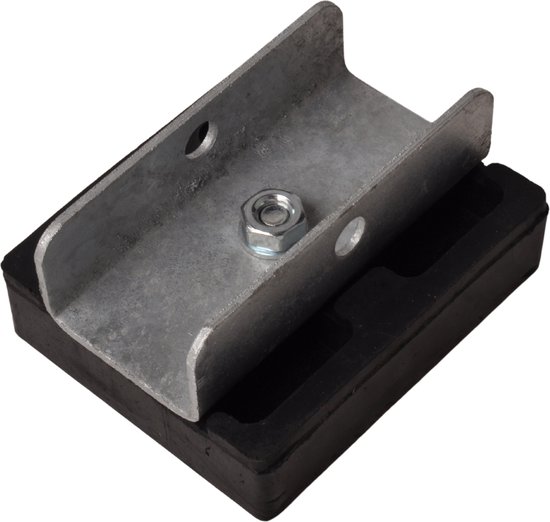 Stootkussen op houder - 120x100x35 mm - zwart | bol.com