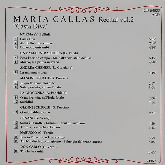 Maria Callas Casta Diva | bol