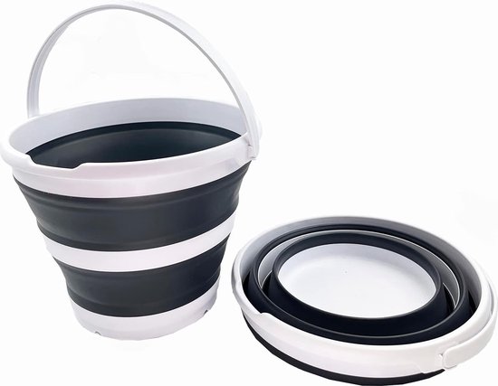 Seau en plastique pliable, baignoire ronde pliable, seau à eau portable ...