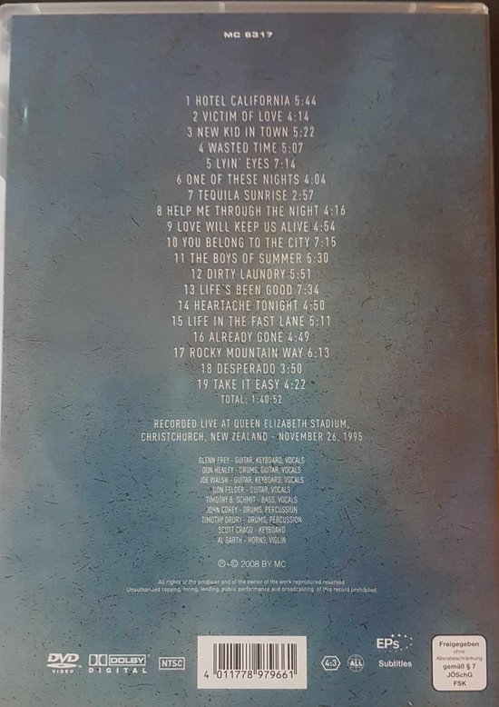 Hotel California (Dvd), THE EAGLES | Dvd's | bol