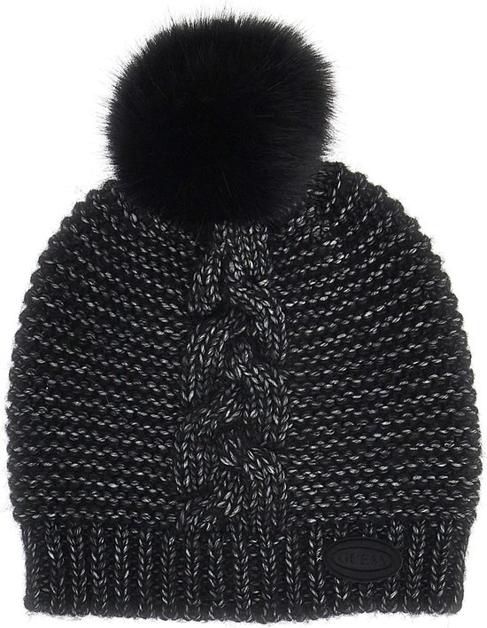 Guess Beanie Dames Muts - Zwart - One Size - Maat M | bol.com