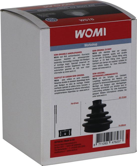 Womi W516 Semi-originele Aandrijfashoes 92mm | bol