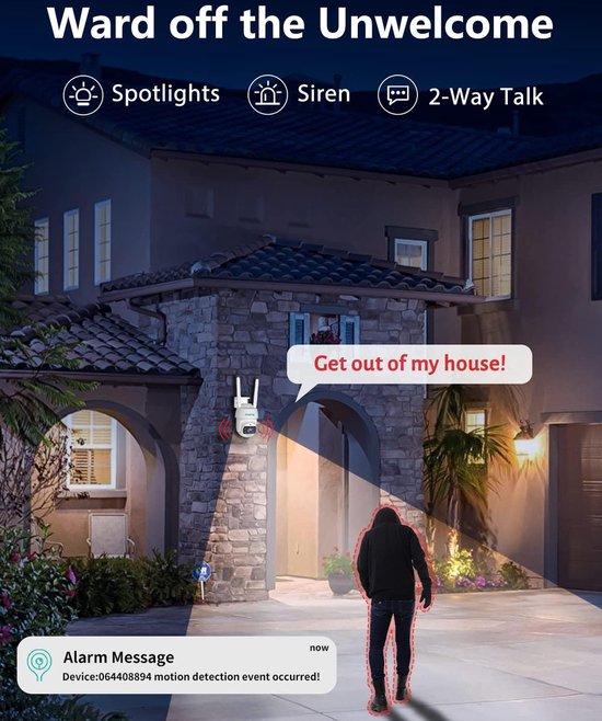 2K 4Mp Bewakingscamera Buiten Wifi | bol