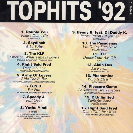 Top Hits '92 Pt.1, Various | Muziek | bol